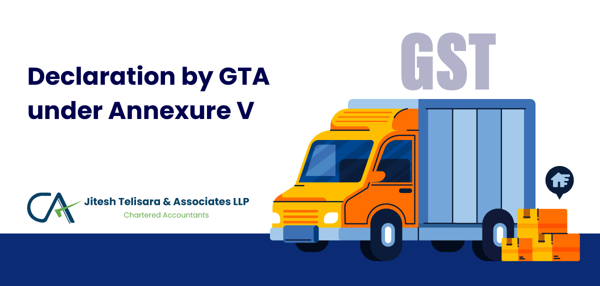Declaration By GTA Under Annexure V